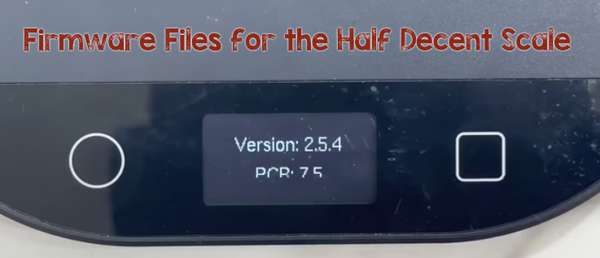 Firmware for Half Decent Scale