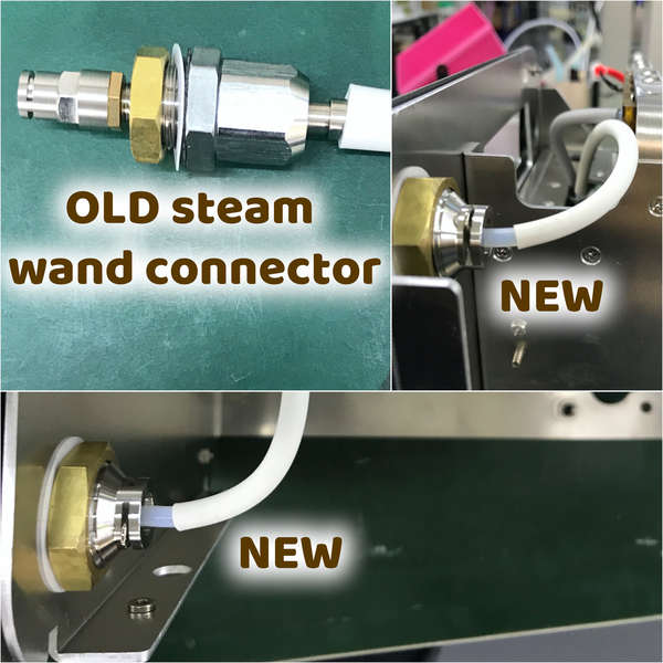 New steam wand connection