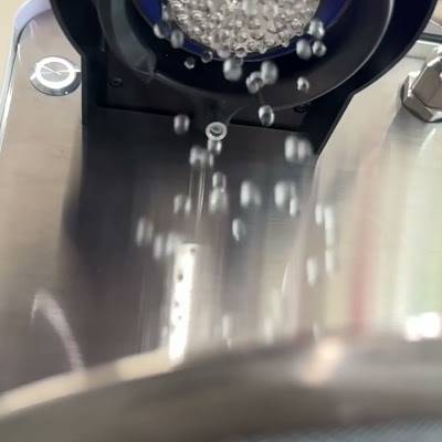 Freckles Shower Screen for your espresso machine, slow motion video