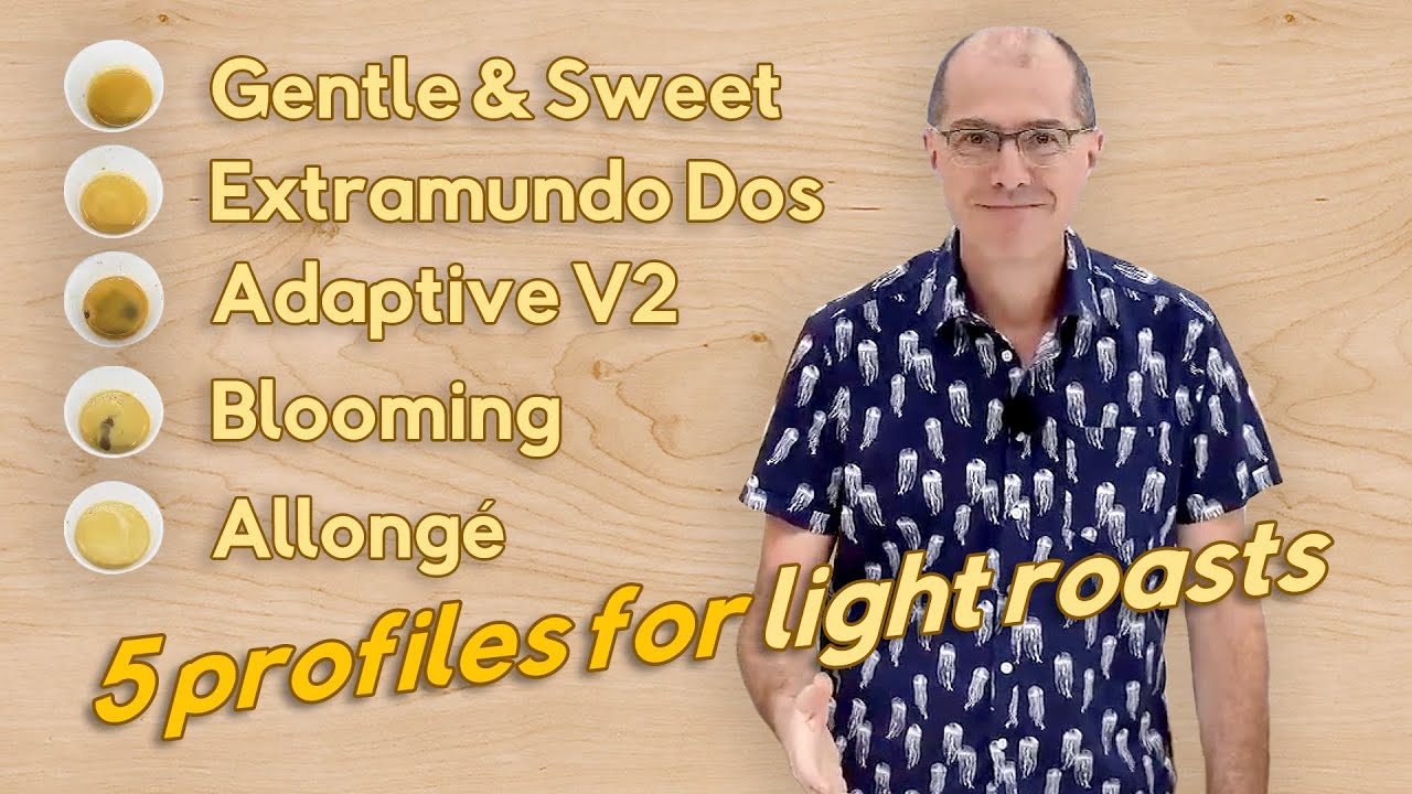 5 espresso profiles for light roasted coffee beans
