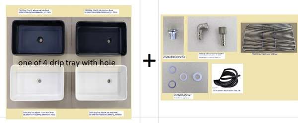 New Decent design of drip tray covers and draining-on-the-side drip trays